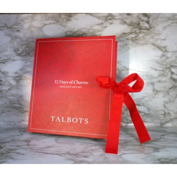 Talbots | Jewelry | Talbots 2 Days Of Christmas Bracelet 12 Charms Gift ...